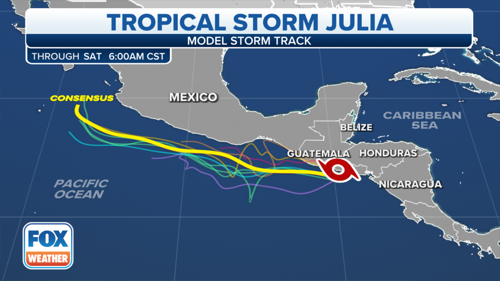 Hurricane Julia Approaches Central America Coast Fox Weather